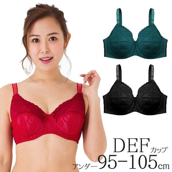 Premier ブラジャー 単品 大きいサイズ 大きなサイズ ぶらじゃー D95 D100 D105 E95 E100 レッド グリーン 赤 緑 下着 通販 女性 アガスティア 30代 40代 ...