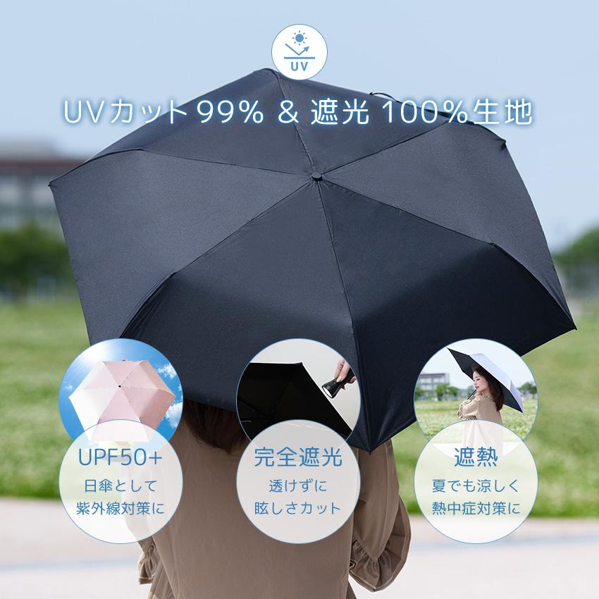 LFF PREMIUM クーポンで1,980円！日傘 折りたたみ 完全遮光 超軽量 わずか130g 傘 折り畳み傘 超撥水 uvカット 紫外線対策 日焼け防止 2025新作 折りたたみ傘 ...