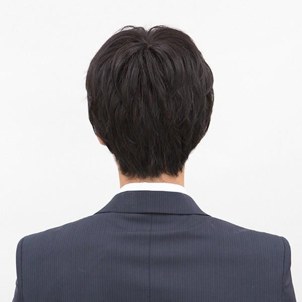 メンズウィッグ セニングショート(スタンダードブラック)(ファッション