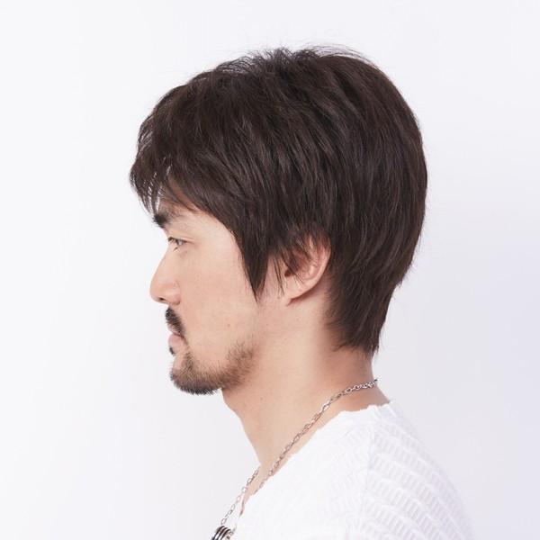 メンズウィッグ「オム・リーブル」カジュアルスタイル01 ダーク