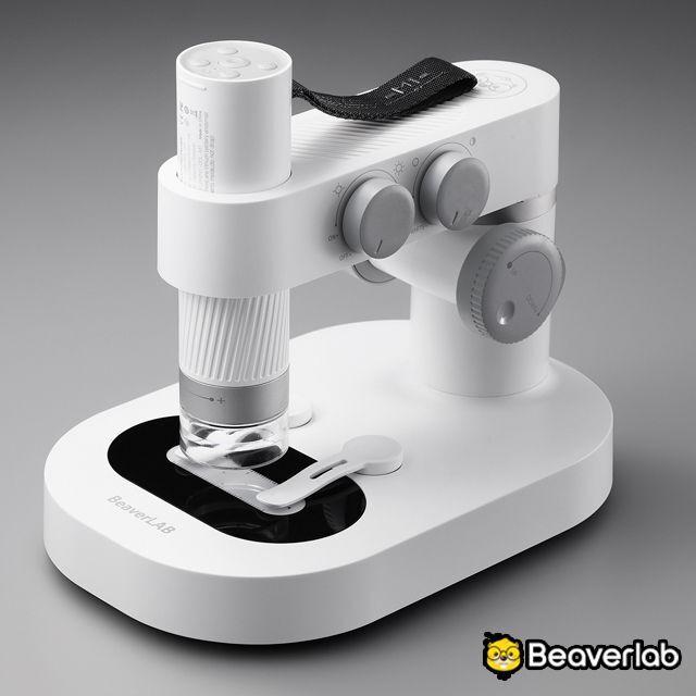 夏休み 自由研究 ビーバーラボBeaver LABスマート顕微鏡DDL-M1B (小学生 宿題 科学 実験(スマホで観察 卓上顕微鏡 ポータブル スティック型 持ち出し可能) : プレミアム ...