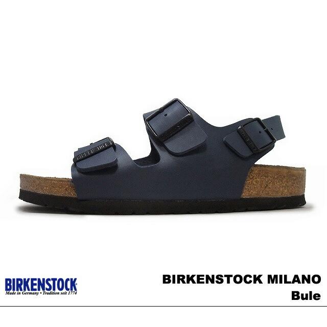 BIRKENSTOCK ビルケンシュトック ミラノ メンズ レディース サンダル ブルー 034751 Milano Blue 幅広 ...