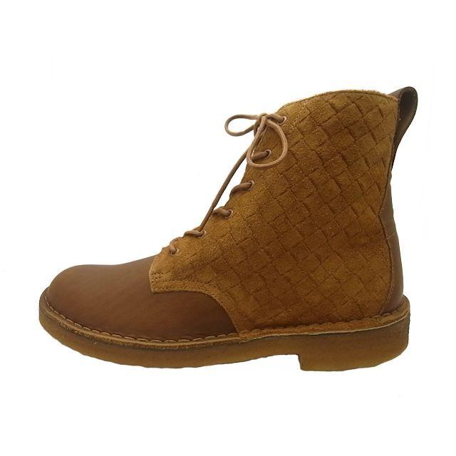 Clarks（クラークス） デザートベロア メンズ タバコ レザー ブーツ
