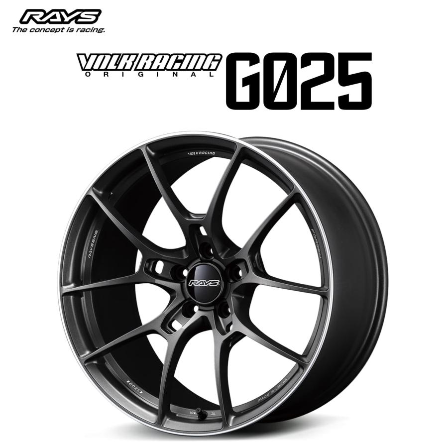 RAYS VOLK RACING G025（レイズ ボルクレーシング G025）18インチ 9.5J +45 5H 120 FACE-3 ホンダ シビック TYPE R ホイール単品 1台分 ...