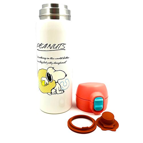 スヌーピー 水筒 ロック付き 直飲み （ Vintage PEANUTS ）480ml 15495 ステンレス 保冷 保温 ボトル まほうびん ワンタッチオープン : Pretzel-net ...