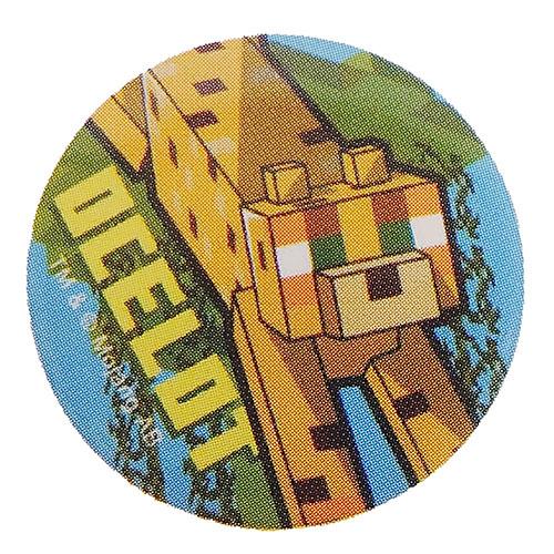 マインクラフト 缶バッジ ( ヤマネコ ) Ocelot 16989 Minecraft ゲーム キャラクター マイクラグッズ バッジ 雑貨 アイテム MCT-KBM-YN : Pretzel ...