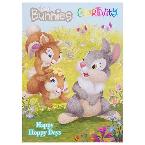 ディズニー バニーズ Bunnie ぬりえ Happy Hoppy Days (野遊び) 17079a 塗り絵 英語 ぬり絵 知育玩具 女の子 ...