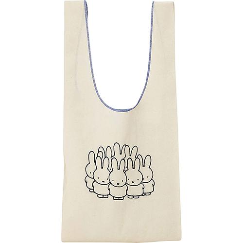ミッフィー 刺繍 マルシェバッグ ( ミッフィーいっぱい ) 17950 MIFFY エコバッグ かばん ランチバッグ トートバッグ キャラクター 雑貨 グッズ DBM-864 ...