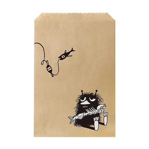 ムーミン フラットバッグ S ( スティンキー / フィッシュ K ) 10枚入り MP444 18287 ラッピング 袋 紙袋 包装 MOOMIN インディゴ : Pretzel-net ...