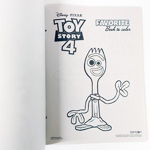 トイストーリー4 ぬりえ ＆ アクティビティー ブック ( 水色 ) 18365a Toy Story ぬり絵 カラーリングブック ディズニー ...