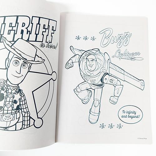 トイストーリー4 ぬりえ ＆ アクティビティー ブック ( 水色 ) 18365a Toy Story ぬり絵 カラーリングブック ディズニー ...