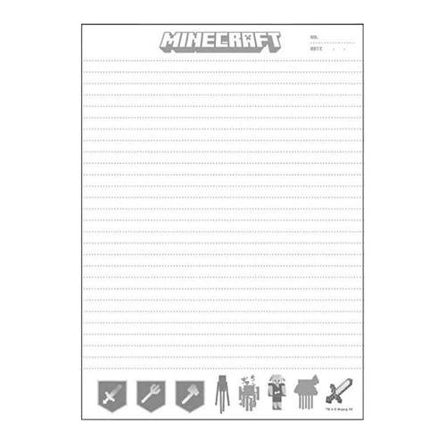 マインクラフト ノート B5 ( ブラック ) 18619 マイクラ 罫線 横罫 横書き 文房具 Minecraft ケイカンパニー エンダードラゴン MCT-B53-BK : Pretzel ...
