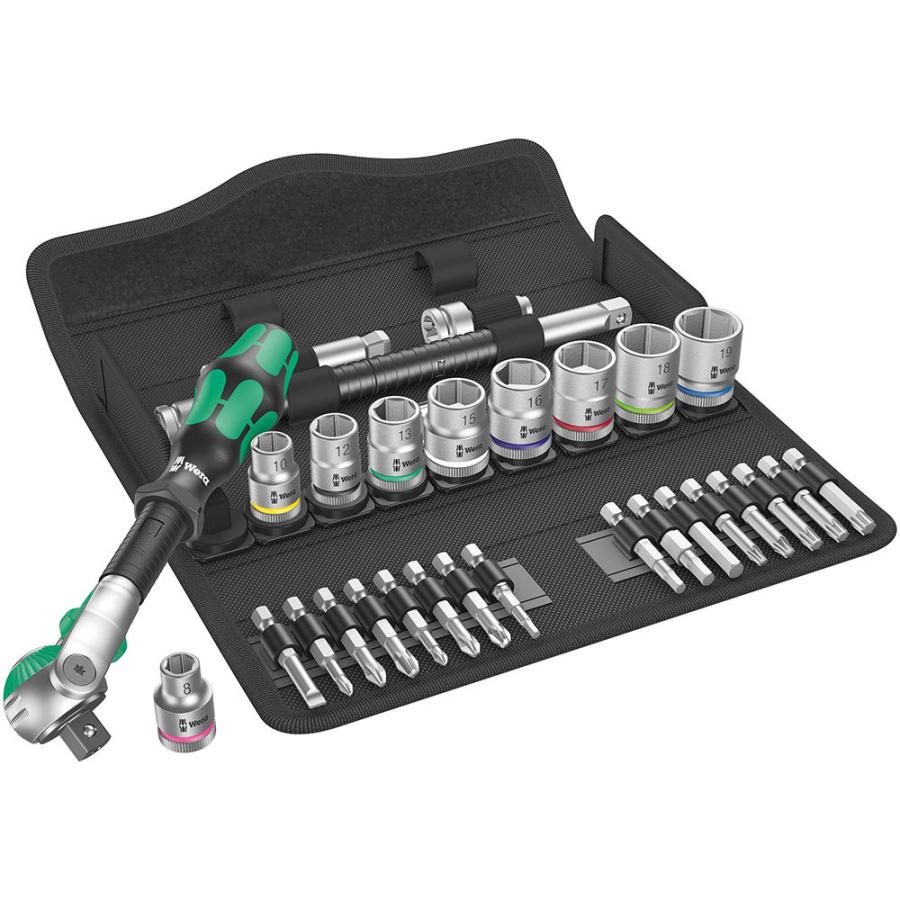 Wera（ヴェラ） 3/8"ビットラチェットセット 8100 SB 6 Zyklop Speed Ratchet Set (型番 ...