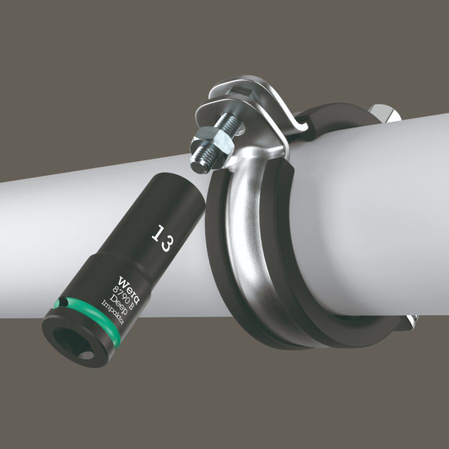 Wera WERA ヴェラ 8789 B インパクター ディープソケット 14mm 8790 Impaktor Deep 14,0 (型番 ...