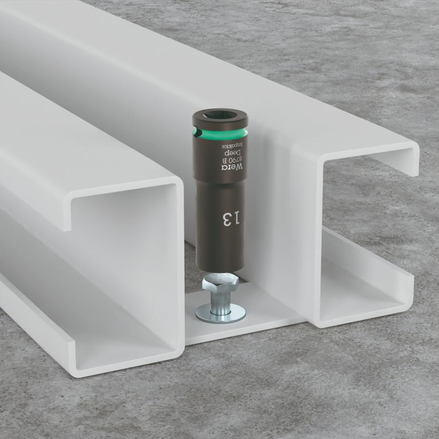 Wera WERA ヴェラ 8789 B マグネティックレール インパクター ディープソケットセット 1 9660 Magnetic rail ...