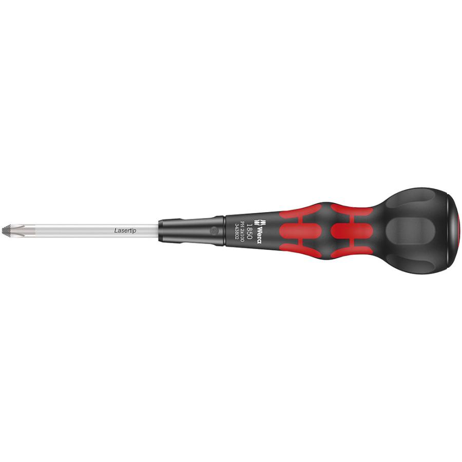 Wera WERA ヴェラ ボールグリッププラスドライバー 1850 PH 2 x 100 mm Black/Red PH2 (型番:05343802001) : 工具DIY専門 プライマリー ...