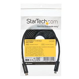 StarTech.com Thunderbolt 3 ケーブル 2m TBLT3MM2MA 在庫僅少 : プライムダイレクトワン Yahoo!店 - 通販 - Yahoo!ショッピング