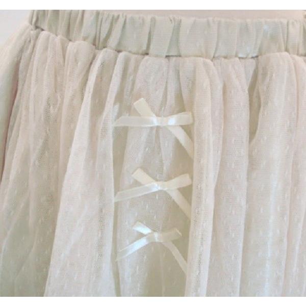 ParAvion Par Avion パラビオン リボン付きドットチュールスカート : primestore2 - 通販 - Yahoo!ショッピング