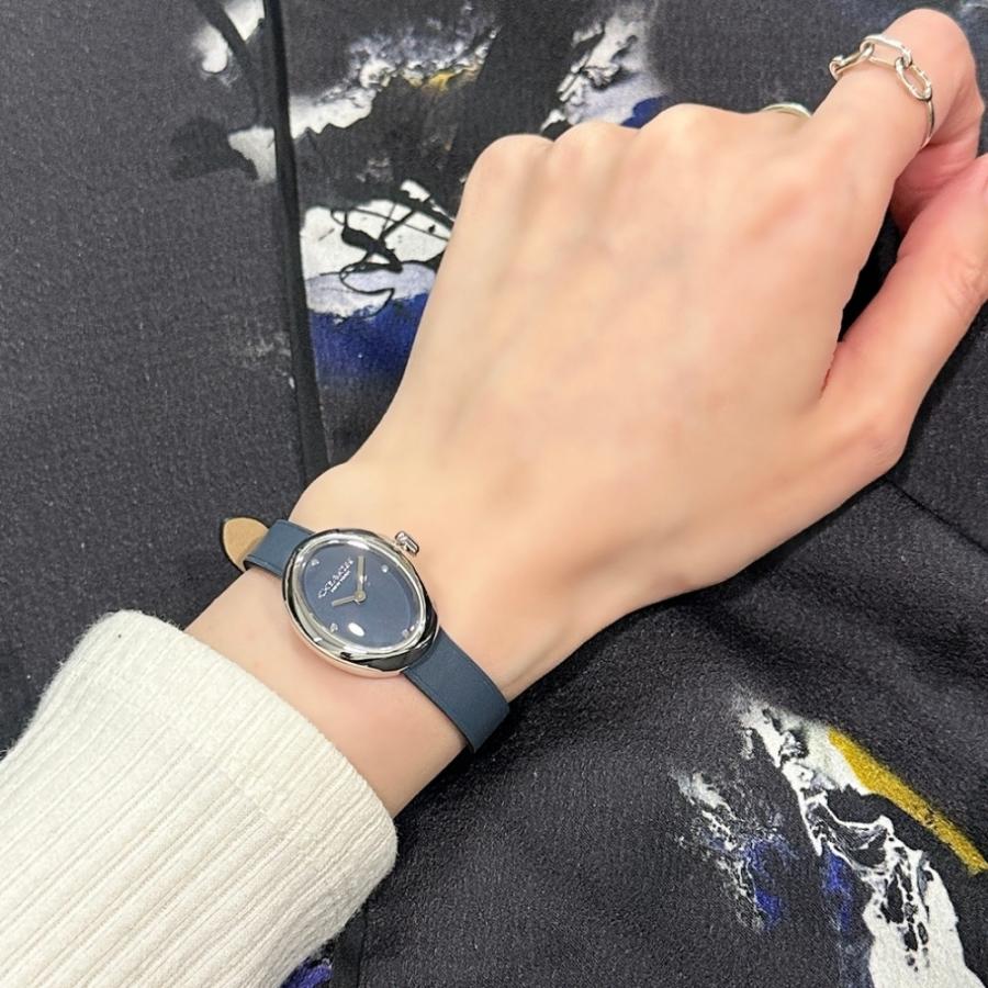 COACH（コーチ） 腕時計 正規品 5年保証 ショッパー付き レディース 小さい時計 上品 ネイビー 誕生日 女性 クリスマス プレゼント ...