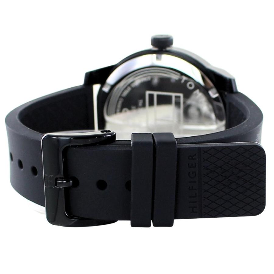 TOMMY HILFIGER 再入荷 トミーヒルフィガー メンズ レディース ユニセックス 黒いとけい デジタル表示 ブラックラバー ペアも ...
