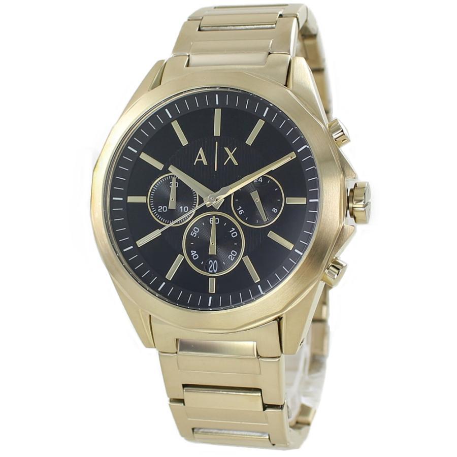 ARMANI EXCHANGE アルマーニエクスチェンジ メンズ クロノ 45mm ブラック文字盤 ゴールド AX2611 腕時計 手表 卒業 ...