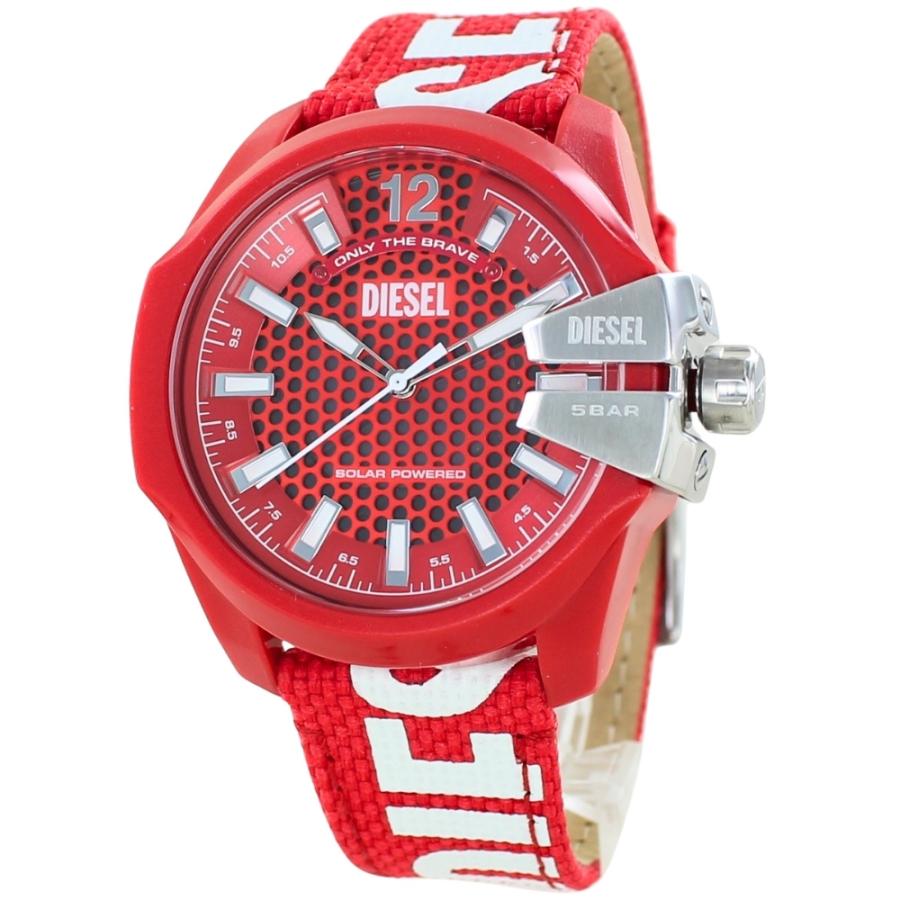 DIESEL ディーゼル 腕時計 メンズ ソーラー レッド 大型ケース おしゃれ カジュアル 誕生日プレゼント DZ4619 ランキング お ...