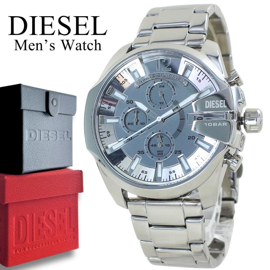 DIESEL ディーゼル 腕時計 メンズ クロノグラフ 防水 オールシルバー ストリート系 おしゃれ 誕生日 プレゼント DZ4652 ...