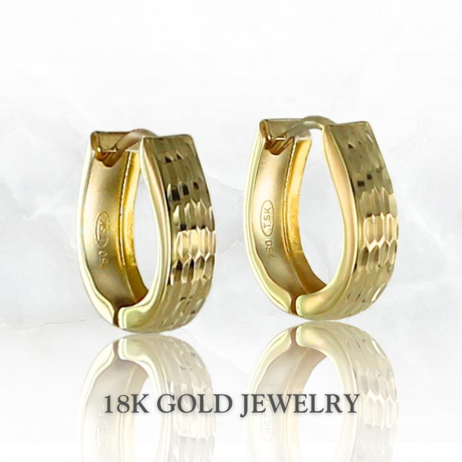 K18 ピアス フープ レディース 両耳 ゴールド 18金 アクセサリー 誕生日 記念日 クリスマス プレゼント 爆買 : プライムウォッチ - 通販 - Yahoo!ショッピング