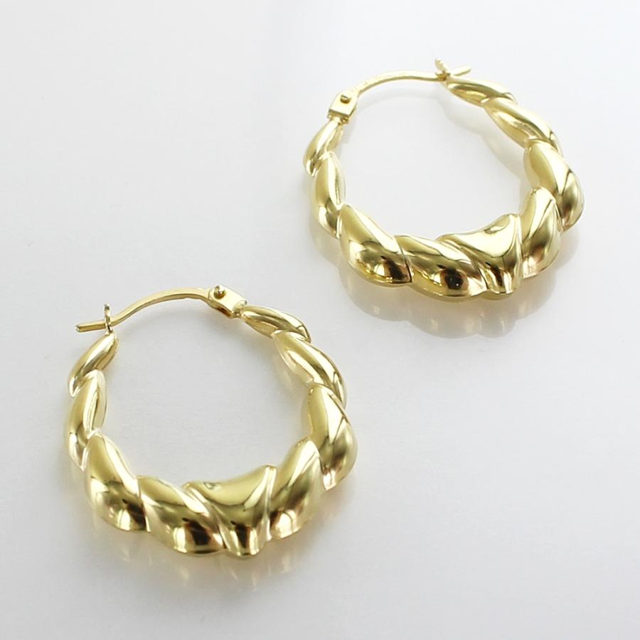 UNOAERRE 18金ピアス ウノアエレ 正規品 ショッパー付き K18 18K フープピアス 婚約 結婚記念日 成人式 19歳 20歳 誕生日プレゼント ランキング お祝い : プライム ...