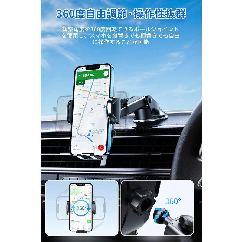 Topmake スマホホルダー 車 車載ホルダー ゲルサクションカップ/クリップ 2in1 携帯ホルダー エアコン吹き出し口 360度回 : PRIOR2号店 - 通販 - Yahoo!ショッピング