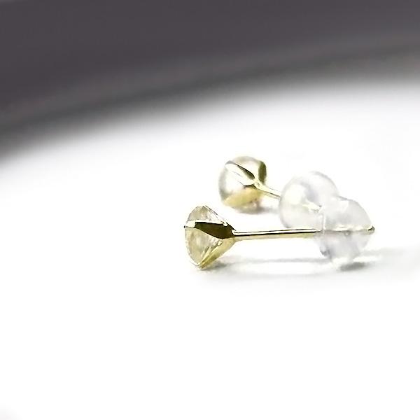 K10 イエローゴールド 製 ゴールデンルチルクォーツ ピアス 4mm K10YG 天然石 スタッド 4本爪 ギフト 誕生日 プレゼント : priroda - 通販 - Yahoo!ショッピング