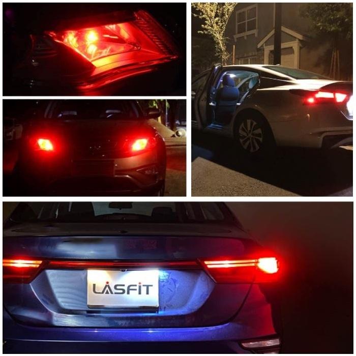CITROEN シトロエン C3 LED ハイマウントストップランプ B6HN01(2017-2020) 爆光290LM 3030Maxチップ キャンセラー内蔵 無極性 レッド 赤 4個 ...