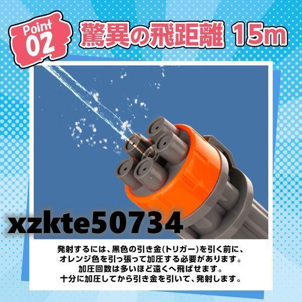 水鉄砲 超強力 飛距離15M 大容量2000ml 2L ウォーターガン ガトリングガン 最強 おもちゃ 玩具 水てっぽう プール 夏休み 海 プレゼント ギフト : Prismatical ...