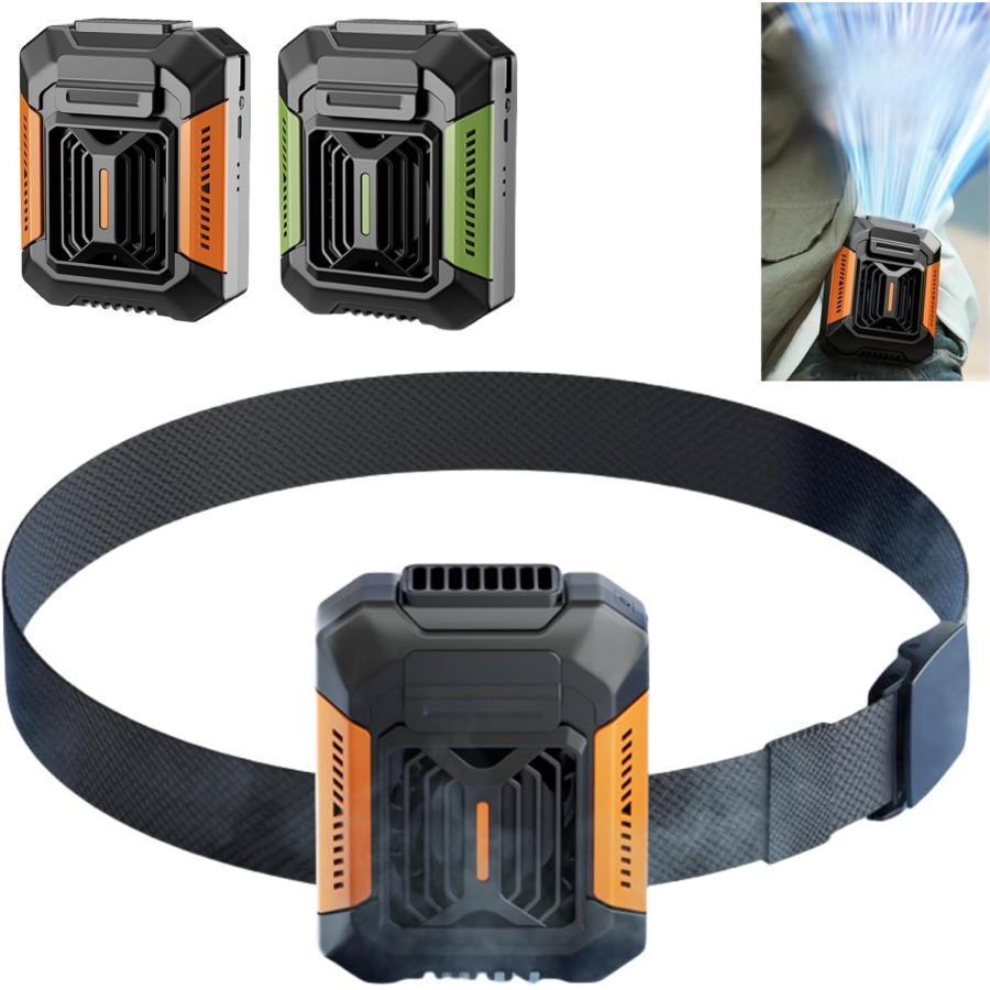 4WAY腰掛けファン 携帯扇風機 腰掛け扇風機 首掛け 手持ち 卓上 強力 小型 静音 軽量 ベルトファン 小型扇風機 USB充電式 瞬間冷却 熱中症対策 ライト機能付き ...