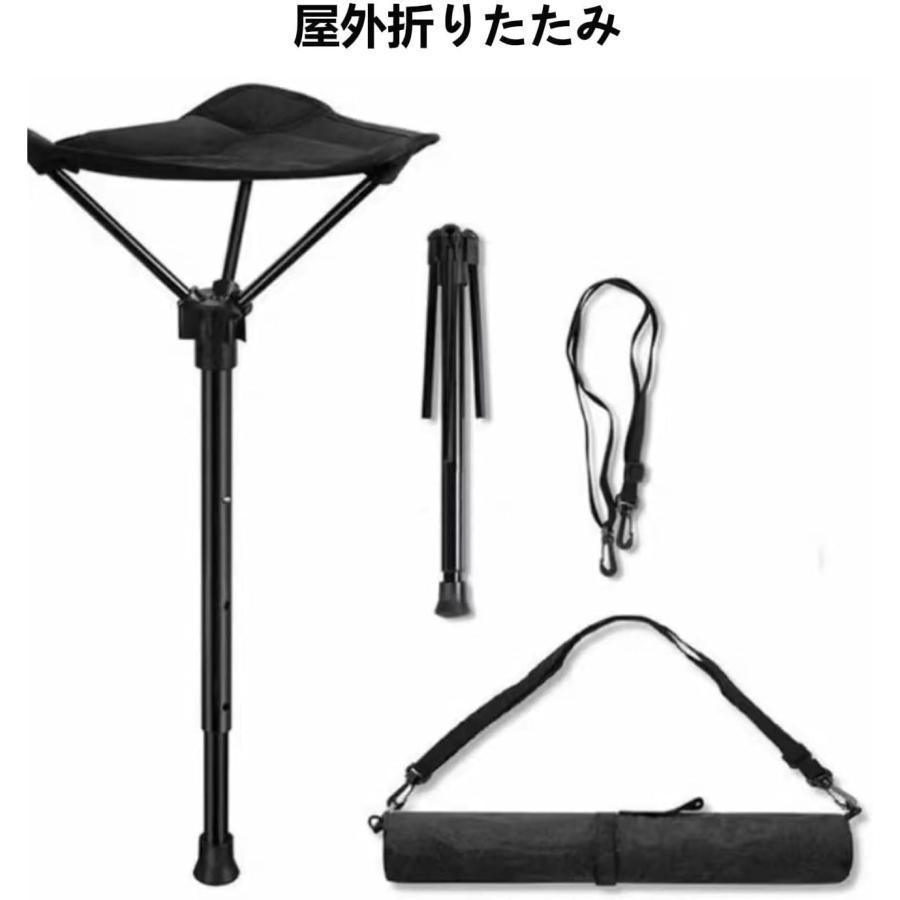 ポータブルチェアおりたたみいすドアチェア モバイルチェア 一本足椅子 コンパクトチェア キャンプチェア 超軽量 スタンディングチェア 折りたたみ 椅子 おしゃ : Prismatical ...