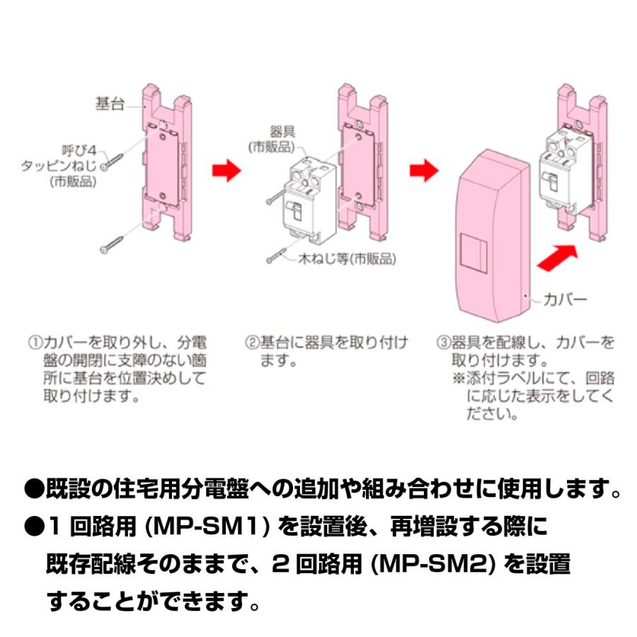 MP-SM1 10個セット サイドボックス ミニ 1回路用 住宅用分電盤への追加 未来工業 :mi-0382:プロポチ - 通販 ...
