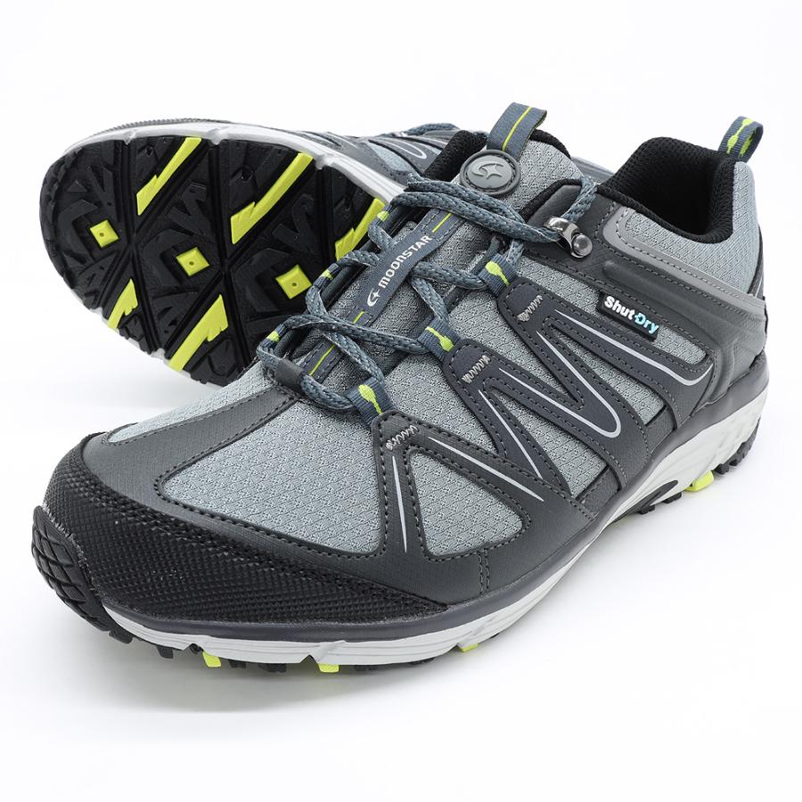 MoonStar 衝撃吸収 抗菌防臭 透湿防水 メンズ アウトドア シューズ SPLT SDM01 靴幅：4E グレー 男性用 スニーカー 山登り 軽登山 ハイキング ムーンスター : プロ ...