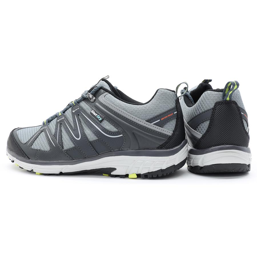 MoonStar 衝撃吸収 抗菌防臭 透湿防水 メンズ アウトドア シューズ SPLT SDM01 靴幅：4E グレー 男性用 スニーカー 山登り 軽登山 ハイキング ムーンスター : プロ ...