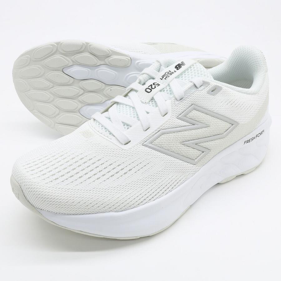 New Balance 靴幅:D 衝撃吸収 クッション 軽量 レディース ランニング ジョギング ウォーキング スニーカー ホワイト 真っ白 ...