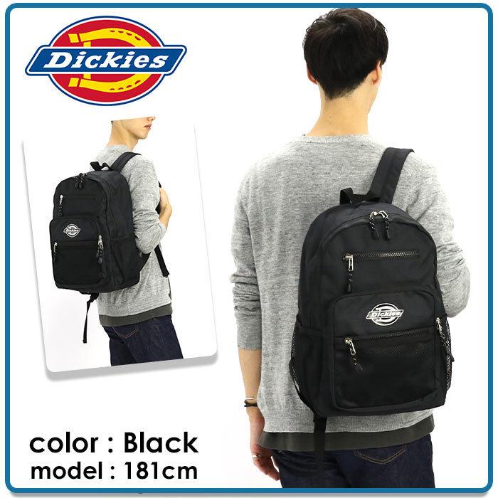 Dickies ★ 【SALE 20％OFF】 リュックサック ディッキーズ スクエアポケット リュック 通学リュック サイドポケット A4 B4 タブレット 黒 男女 男子 : バッグと ...