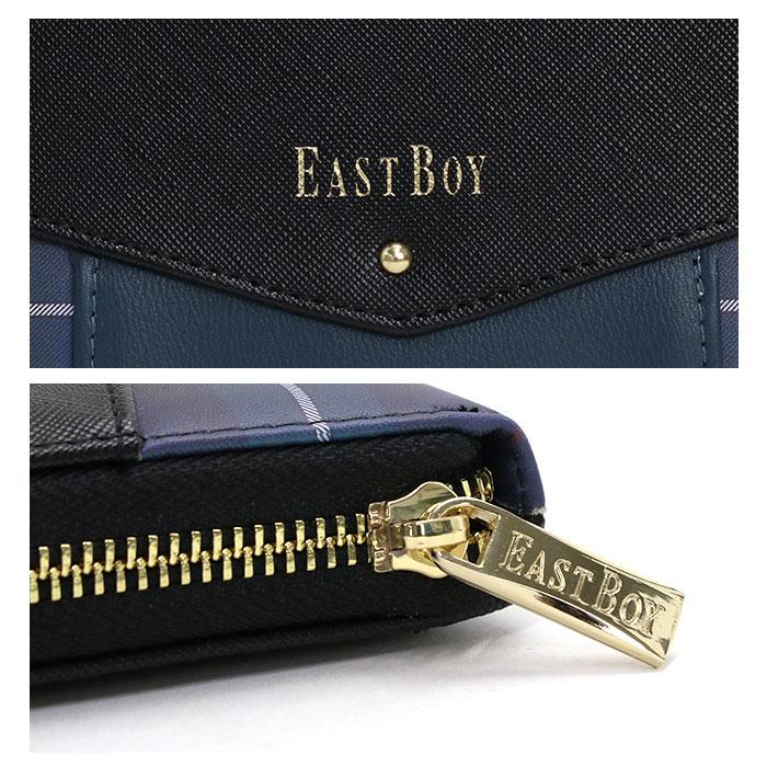 EASTBOY ★長財布 イーストボーイ 財布 フローズン チェック ラウンドウォレット ラウンド財布 レディース 女性 大容量 プレゼント 合皮 カード 札入れ : バッグとスーツケースの ...