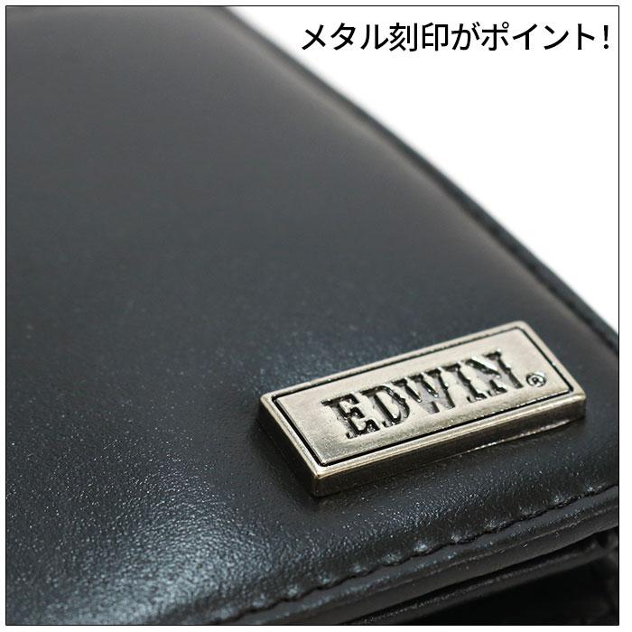 EDWIN（エドウィン） エドウイン 二つ折財布 EDWIN BDレザー 中ベラ メンズ レディース 男性 女性 ユニセックス ウォレット カード入れ コインケース 男女兼用 学生 ...