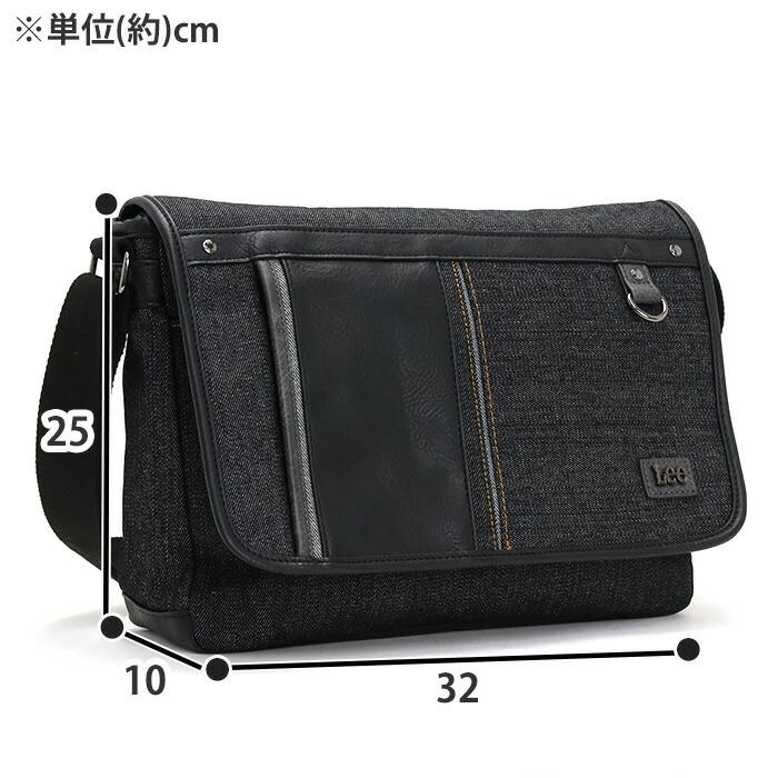 Lee ショルダーバッグ フラップショルダー リー メンズ ショルダー バッグ フラップ ワンショル ワンショルダー B5 A4 タブレット 男性 女性 男女兼用 おしゃれ : バッグと ...