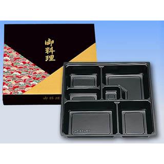 (160枚) 仕出し弁当容器 85-85若松ワンピース・中仕切85-85C-1黒セット 北原産業 00618649 : プロステYahoo!店 - 通販 - Yahoo!ショッピング