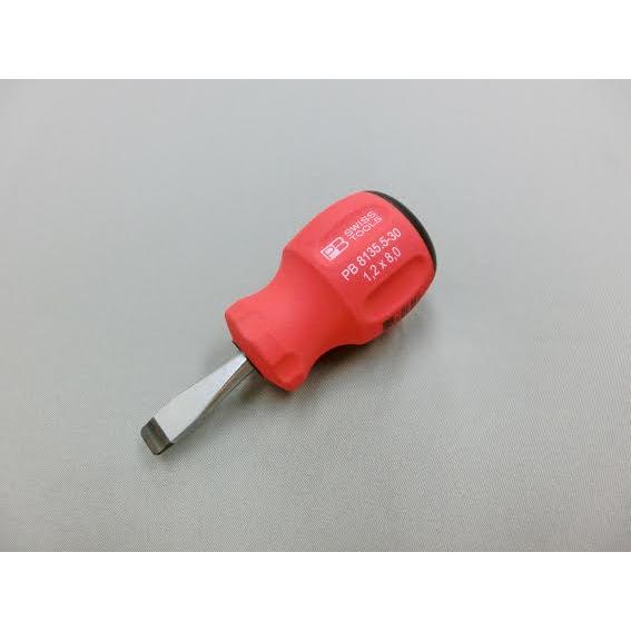PBスイスツール（PBSWISS PBSWISSTOOLS）スイスグリップ・スタビーマイナスドライバー#5〔8135-5-30〕8135530 ...