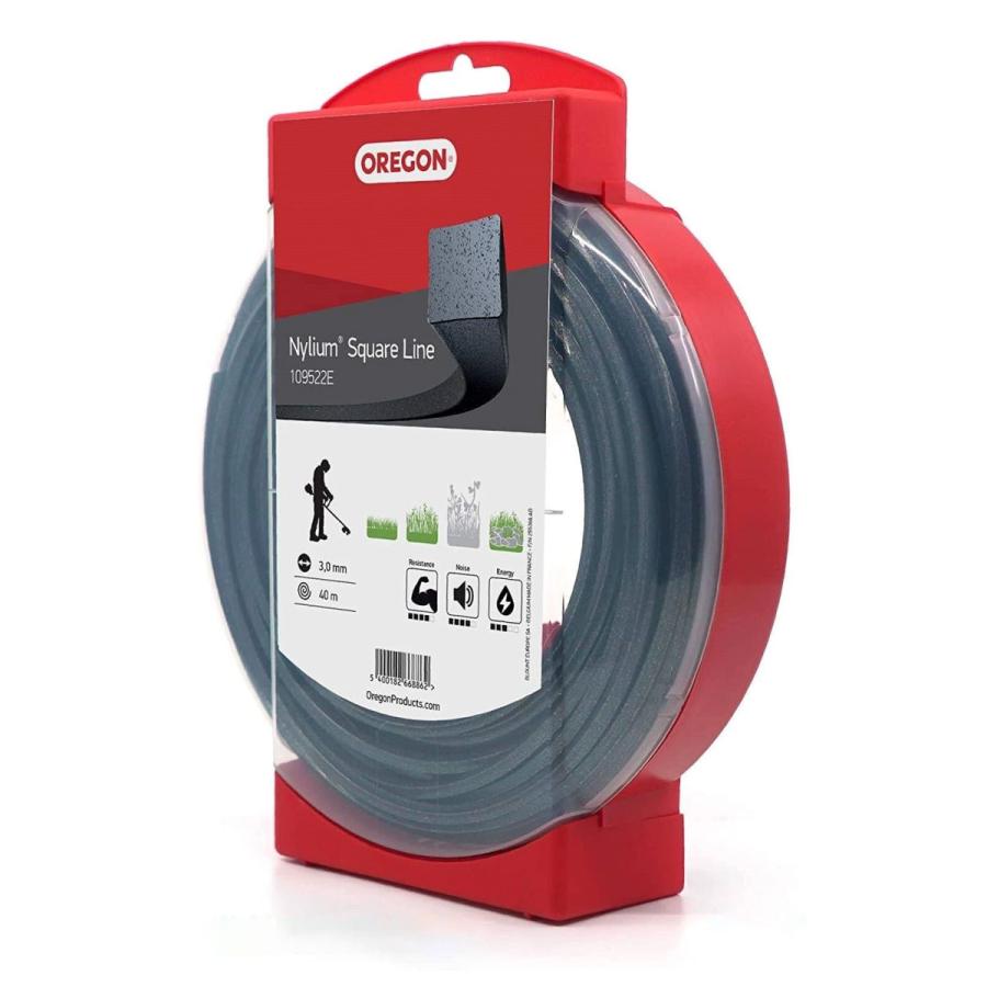 OREGON 109522E 3.0mm x 40m ナイリウム スクエア 四角 ドーナッツタイプ ナイロンコード ナイロンカッター 替刃 替え刃 刃 農林業 オレゴン 726920 ...