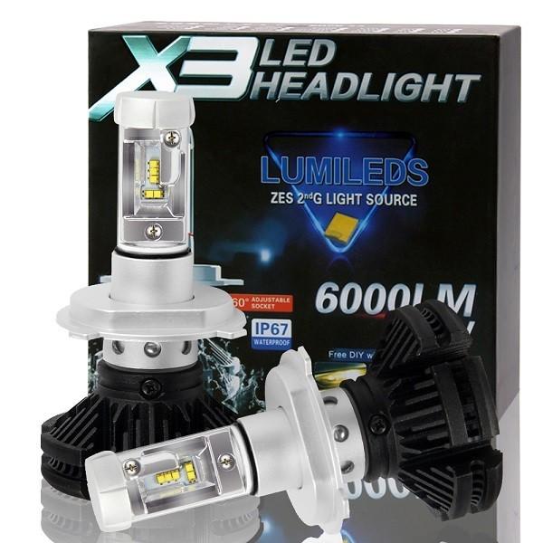 LEDヘッドライト フォグランプ 12000LM H1 H3 H4 Hi Lo H7 H8 H11 H16 HB3 HB4 HIR2 D2R D4R D2C D4C 880 3000k ...