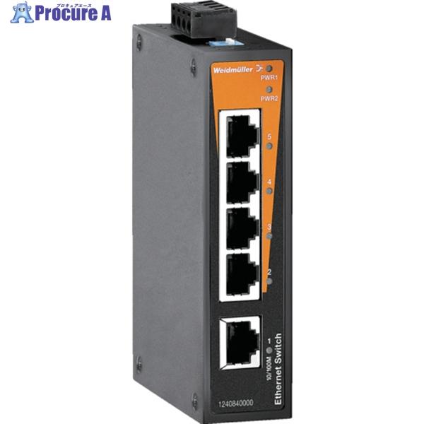 ワイドミュラー IE-SW 産業用スイッチングHUB 5ポート 1240840000 191-4176 IE-SW-BL05-5TX 1台 ...
