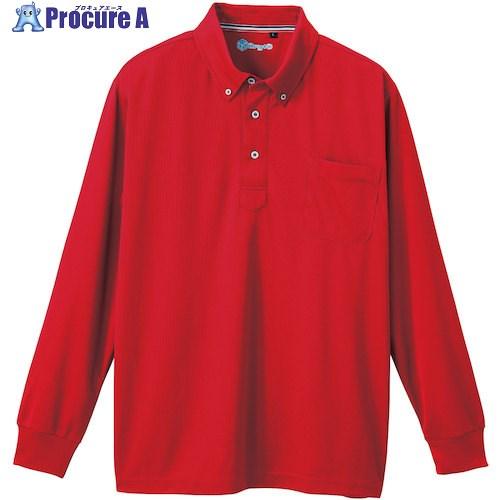 桑和 50394 長袖ボタンダウンポロシャツ(胸ポケット付き) レッド 4L 544-5524 50394-43-4L 1着 : プロキュアエース - 通販 - Yahoo!ショッピング