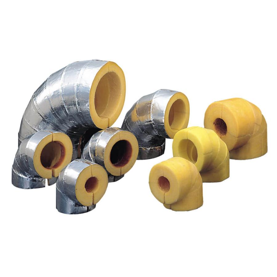 グラスウール エルボ ALGC 100A×25mm厚 アルミガラスクロス : E-Square - 通販 - Yahoo!ショッピング